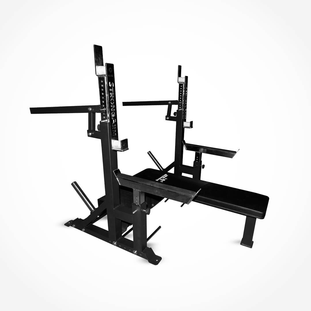 Combo rack powerlifting home gym rack entrenamiento – Berzerk Strength